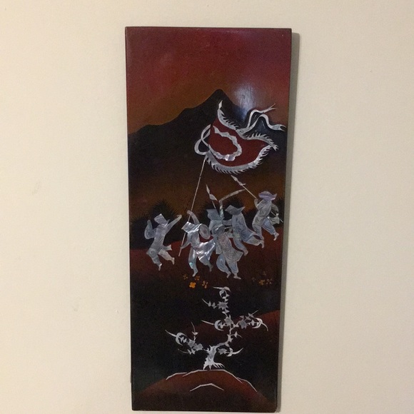 Wall Decor | Antique Vietnamese Lacquer Mop Wall Art 4 Panel | Poshmark